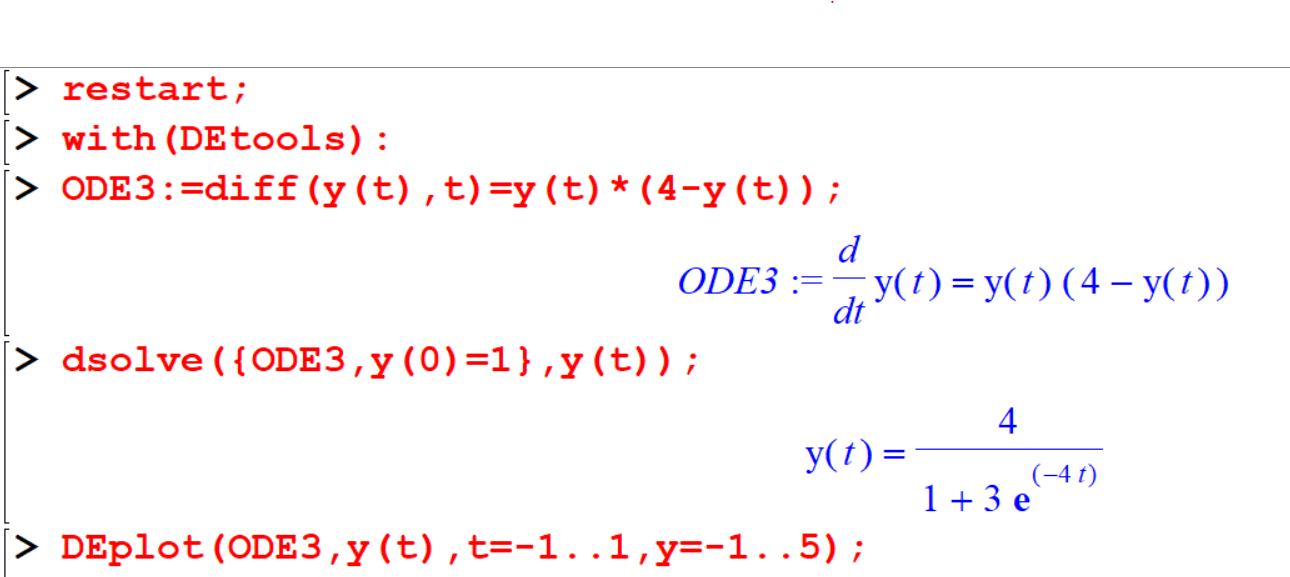 Lesson 7 Differential Equations | Maple